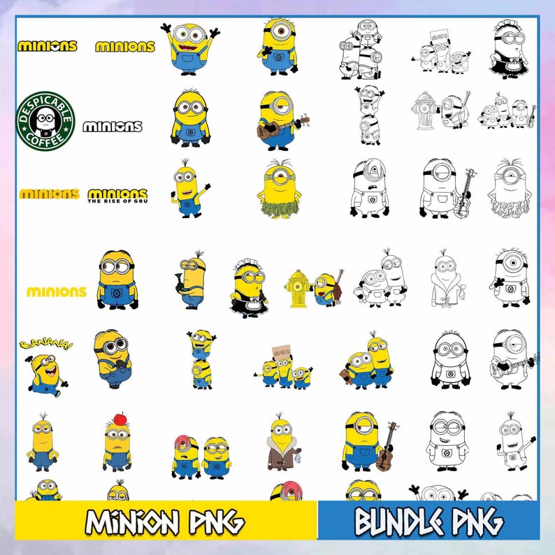 Minions Svg, Minions Bundle Svg, Minions Party, Despicable Me Svg ...
