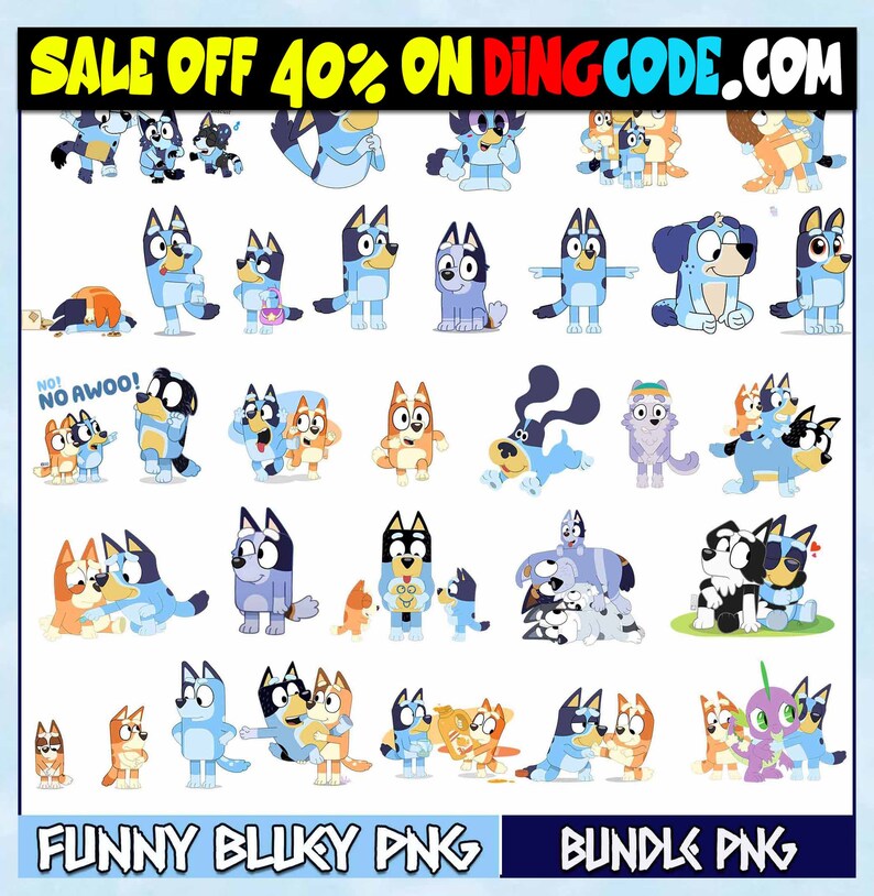 Mega Blue Dog Bundle, Blue Dog Cut Files for Cricut, Blue Dog Clipart ...