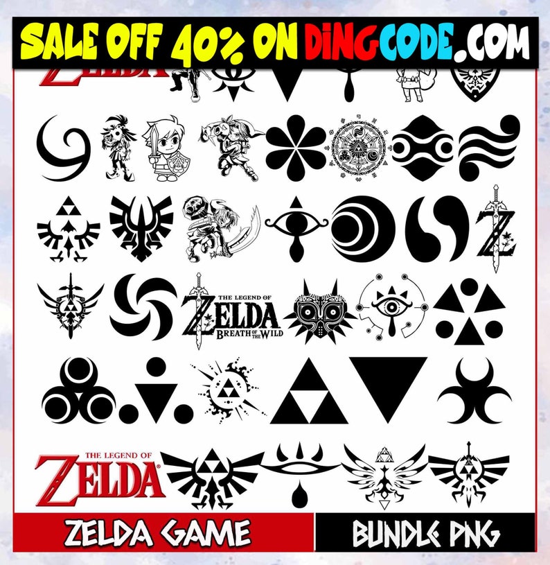 Zelda Game Bundle, Legend of Zelda, Z Bundle, Logo Zelda Svg, Breath of ...