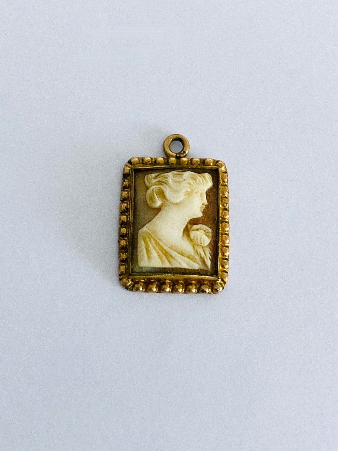 Vintage Victorian Style R.F. Simmons Carved Shell Cameo in Gold Filled ...