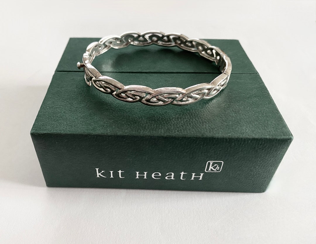 Kit Heath Sterling Silver Celtic Bangle Bracelet, Classic Eternity ...