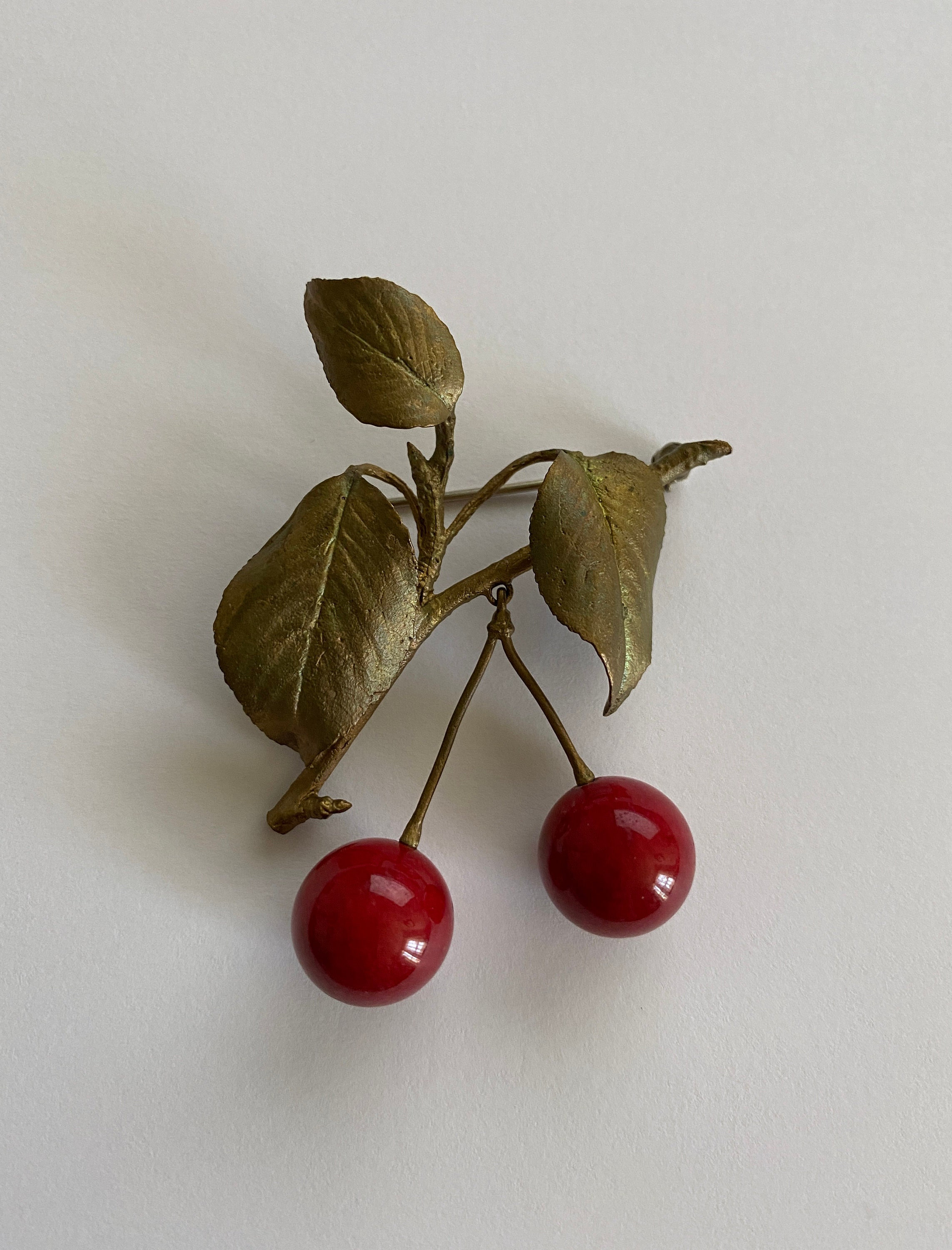 Silver Seasons Brooch by Artist Michael Michaud, Handcrafted Green Tint ...