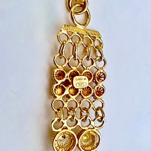 Elegant Vermeil and Sterling Silver 7.5 Bracelet, Sparkling Bracelet ...