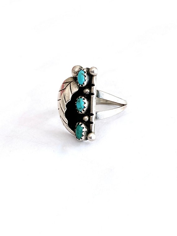 Vintage Navajo Sterling Silver Ring, Handcrafted IHMS… - Gem