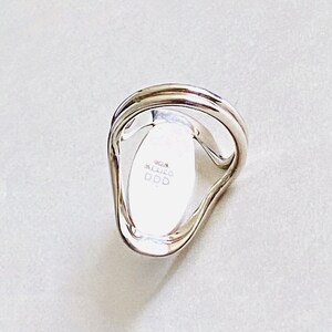 Dominique Dinouart Designs, Sterling Silver Ring With Large Oval Amber ...