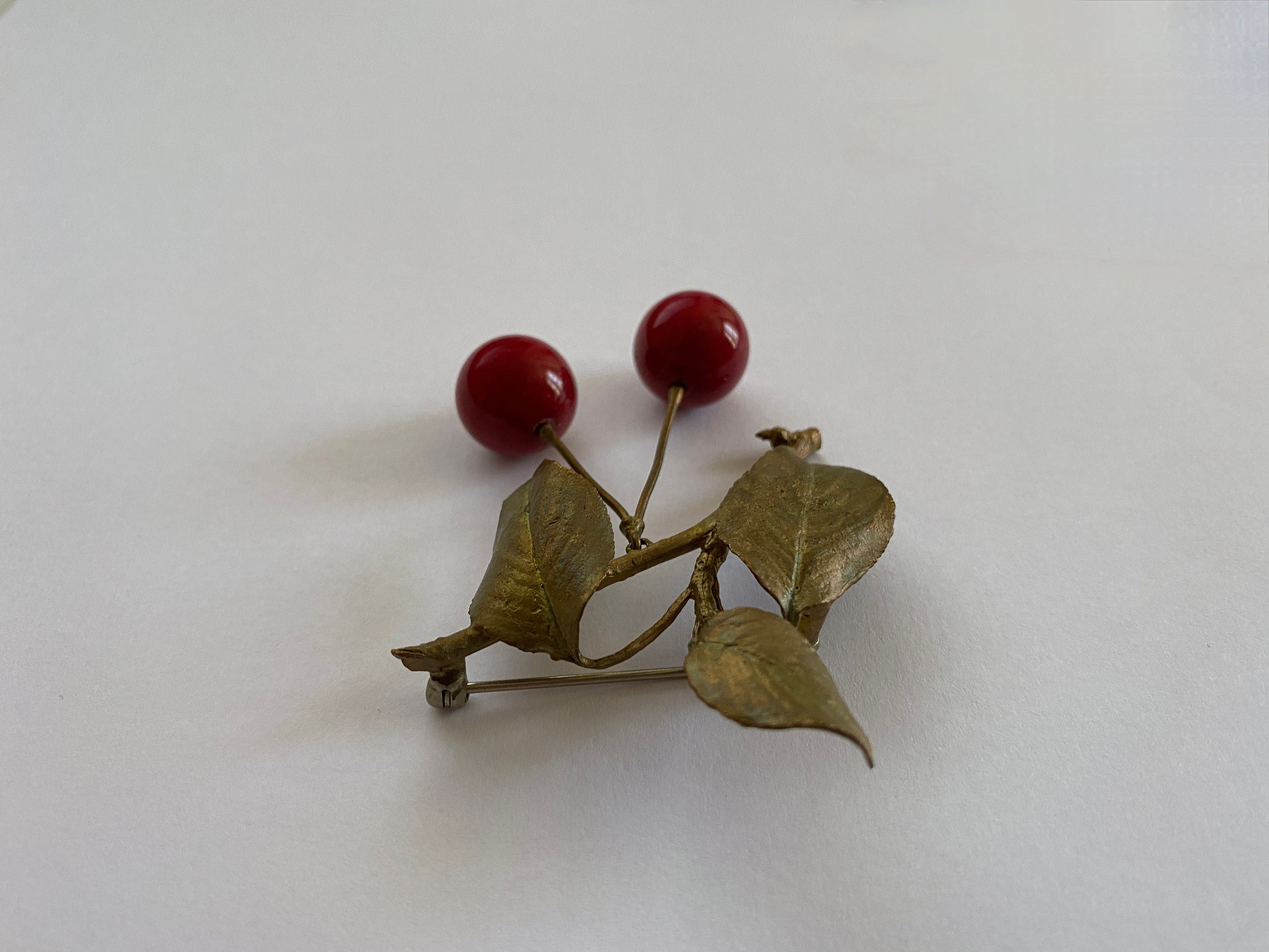Silver Seasons Brooch by Artist Michael Michaud, Handcrafted Green Tint ...