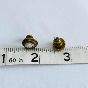 Victorian Bezel Set Cameo Pierced Earrings, 14k Gold, Detailed Carved ...