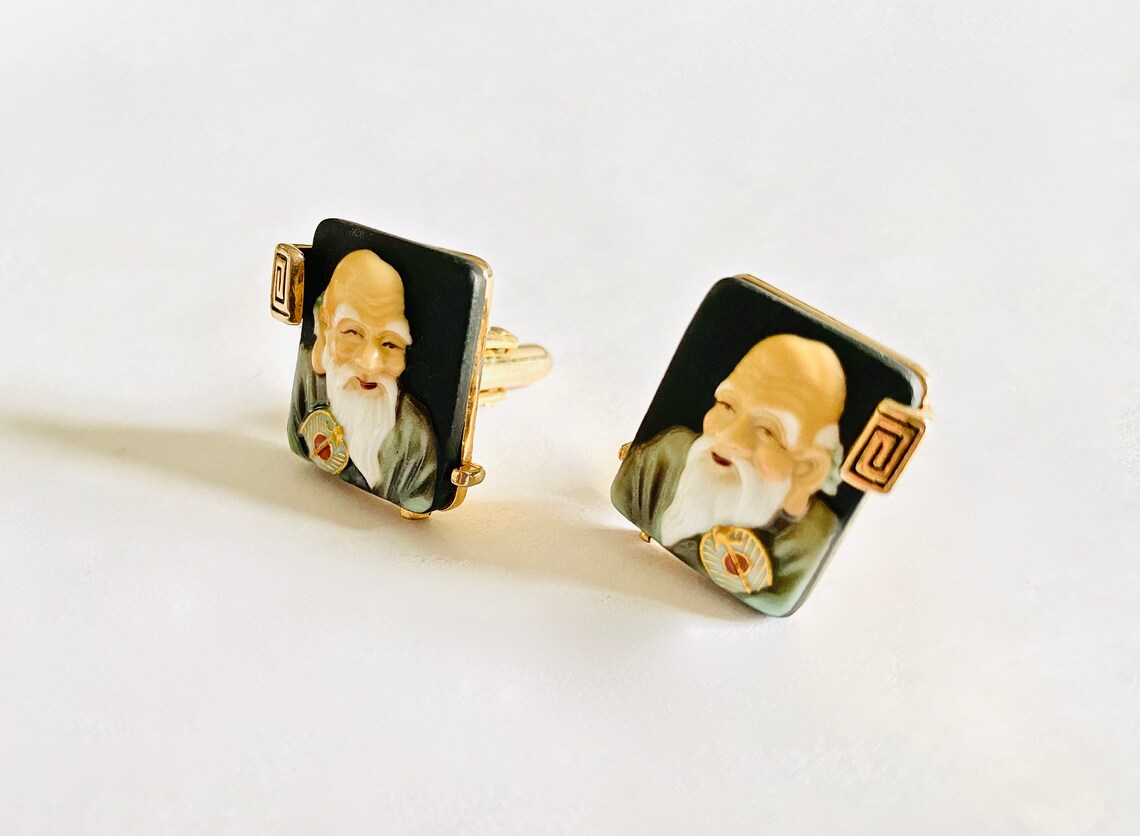 Vintage Swank Oriental Dynasty Collection Cuff Links, Japanese ...