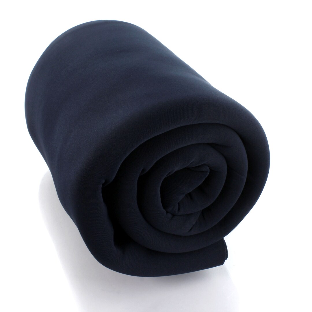 Navy Blue Solid Scuba Fabric by the Yard or 6" Strips - Etsy