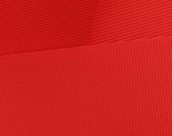 Red Grosgrain Ribbon Solid Choose Width / Length | Etsy