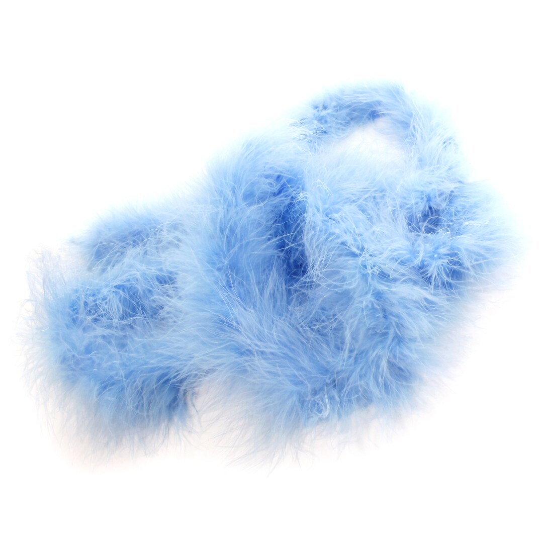 Blue Marabou Feather Boa 2 Yards (6 Feet) - Etsy