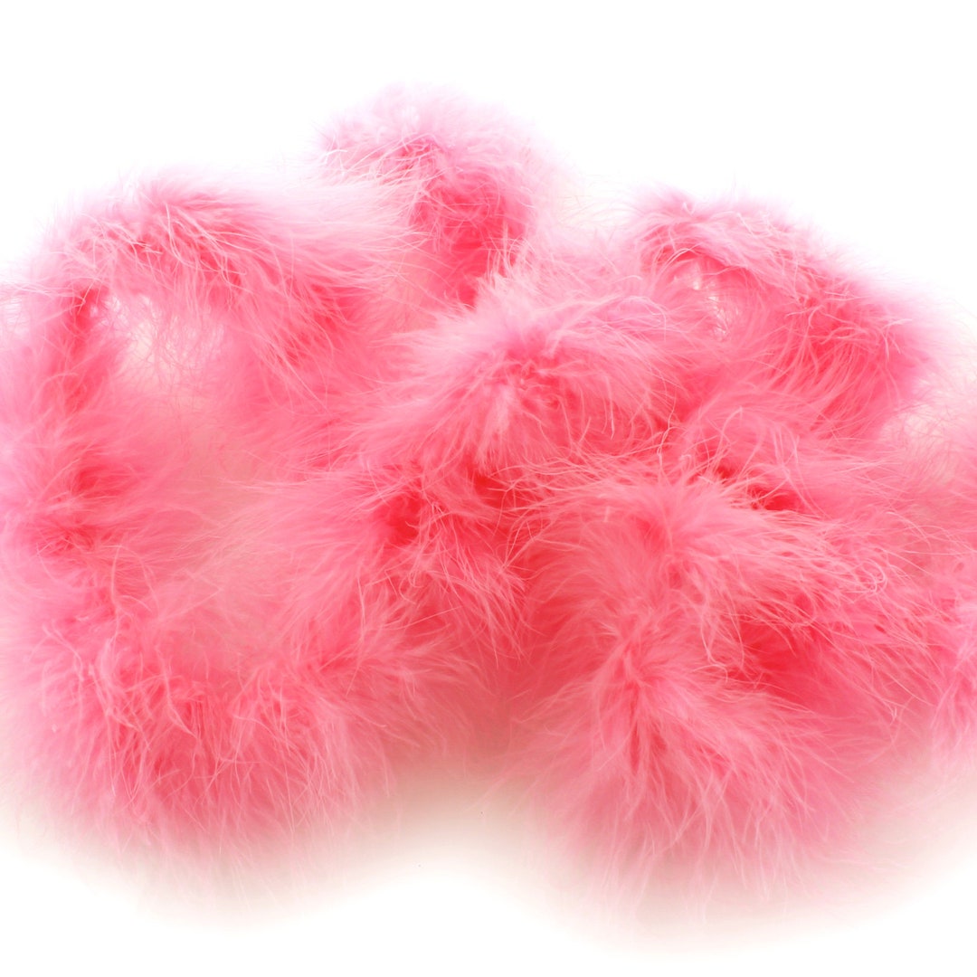 Bubblegum Pink Marabou Feather Boa 2 Yards (6 Feet) - Etsy