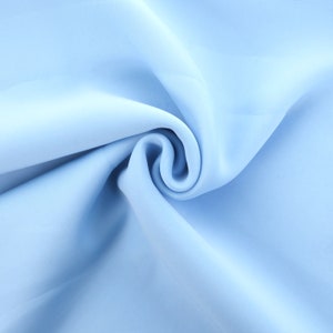 Light Blue Solid Scuba Fabric by the Yard or 6" Strips - Etsy