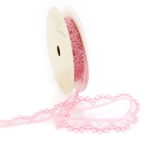 3/8" Wild Rose Pink Vintage Narrow Lace Ribbon Trim Choose Length - Etsy
