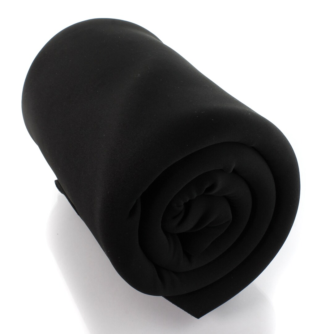 Black Solid Scuba Fabric by the Yard or 6" Strips - Etsy