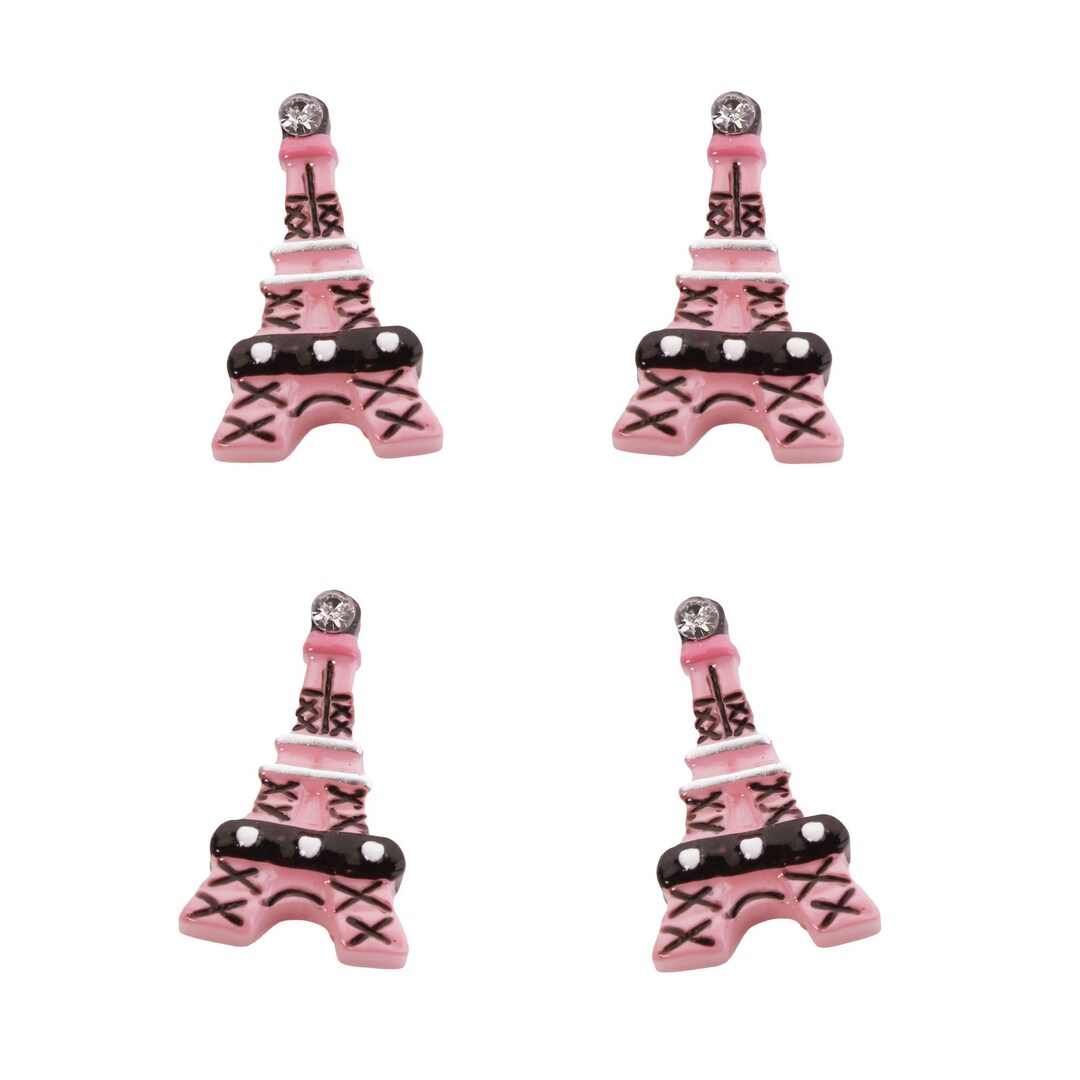 Paris Eiffel Tower Flatback Resin Craft Embellishment Deco-resins (4 ...