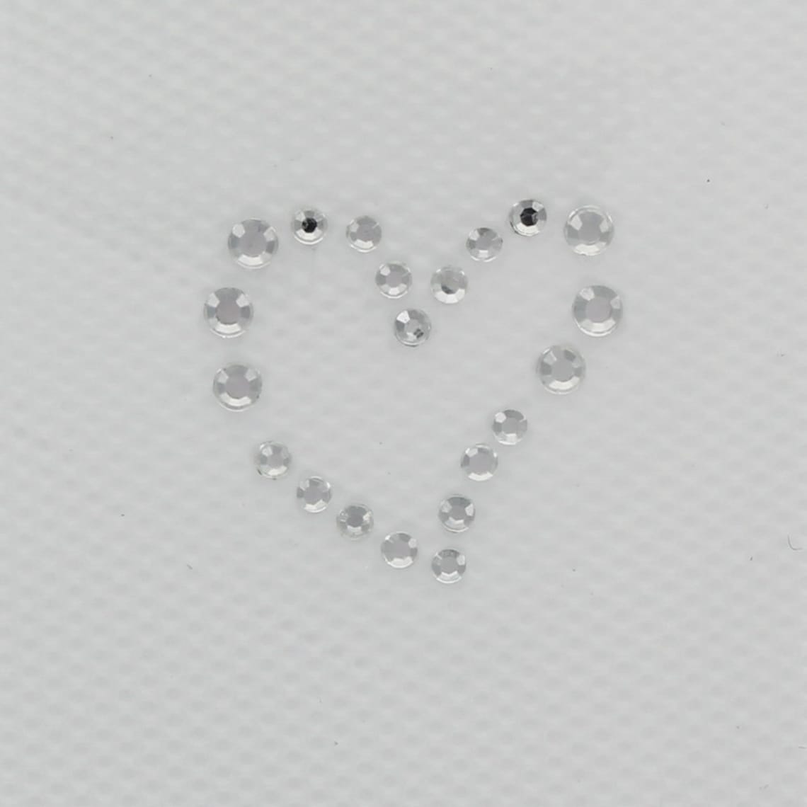 Hotfix Rhinestone Iron on Heat Transfer Motif Small Heart - Etsy