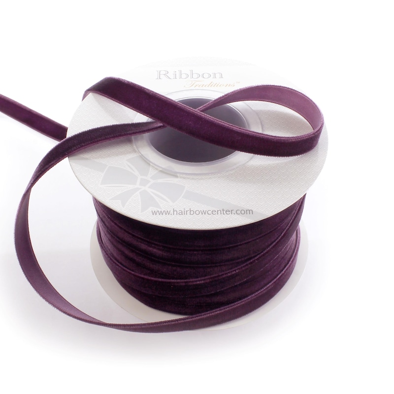 Vintage Purple Velvet Ribbon - Etsy