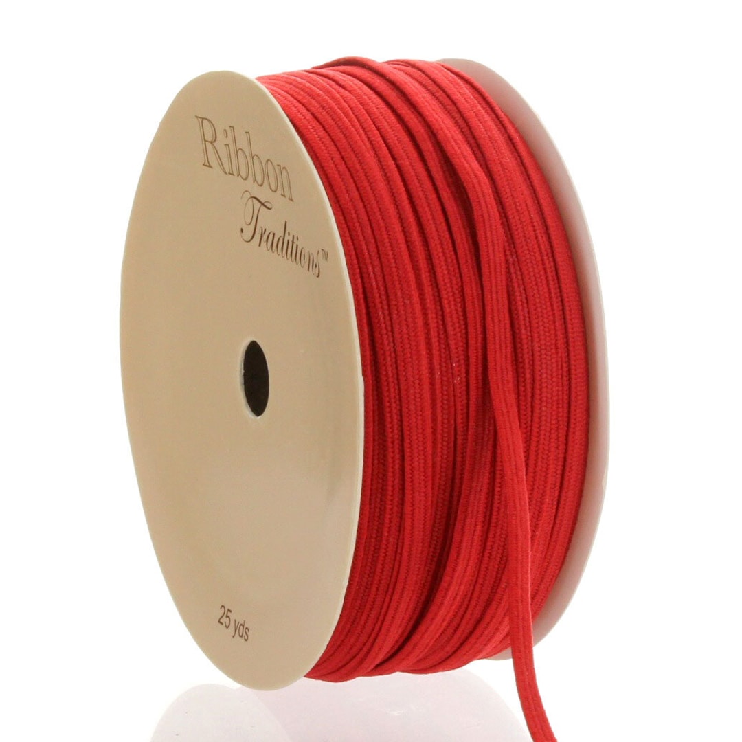 Red 1/8" Skinny Elastic Beading Crafts Choose Length - Etsy