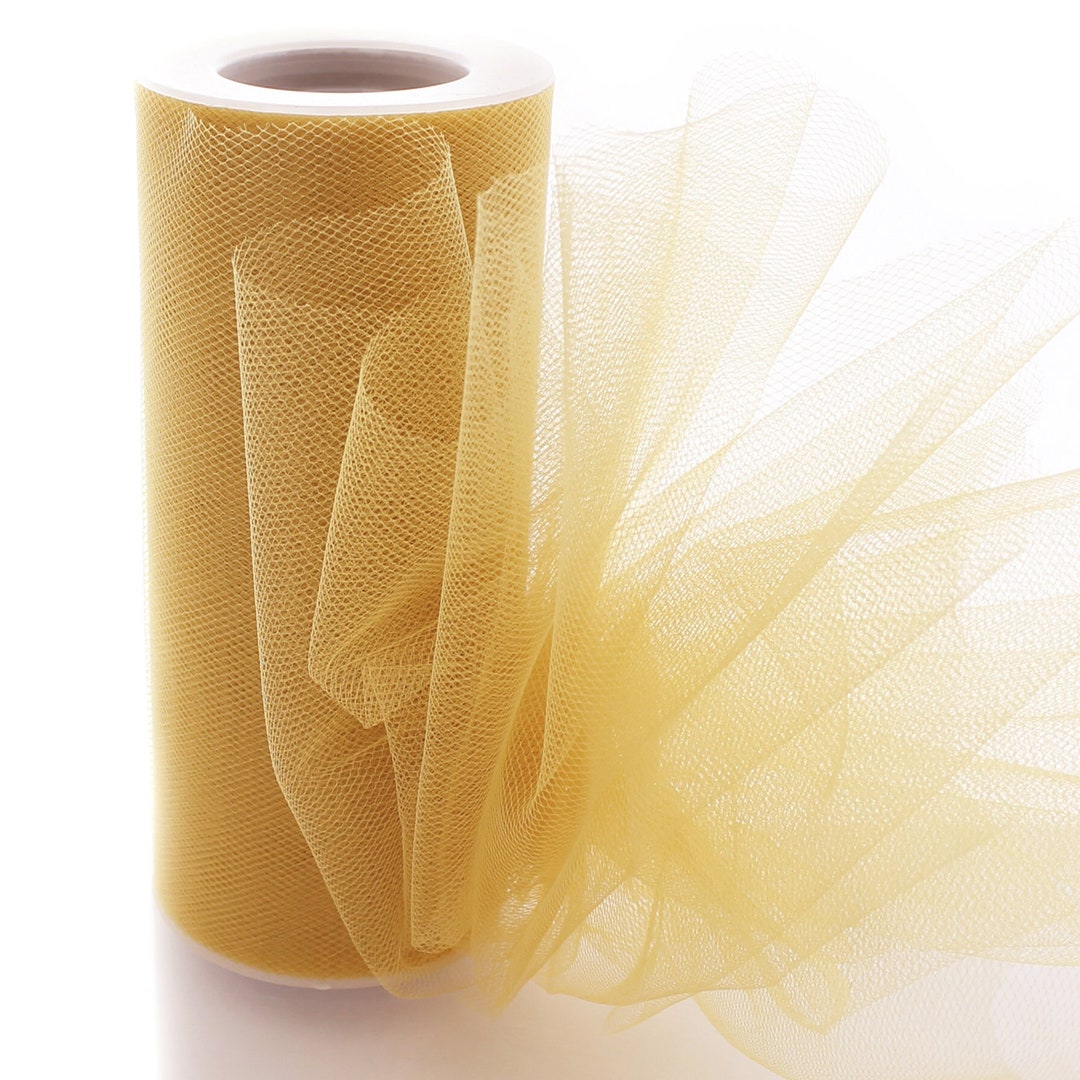6" Premium Tulle Old Gold - Choose Length - Etsy