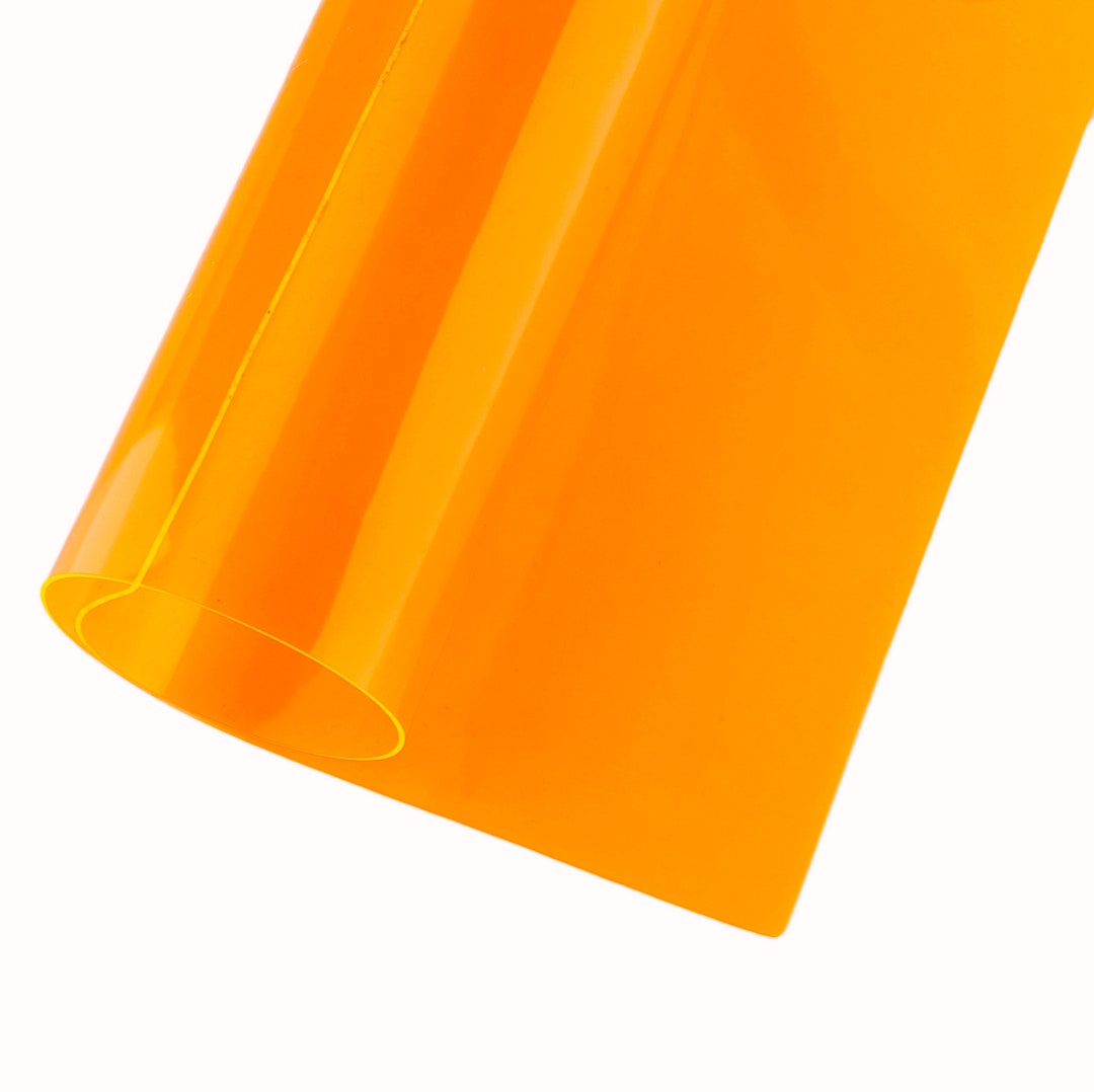Transparent Jelly Sheets Neon Orange - Etsy