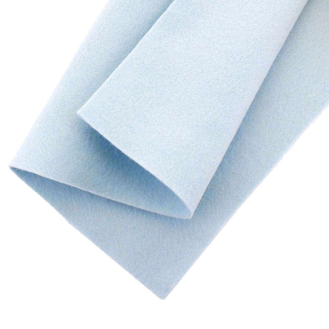 Light Blue 40% Merino Wool Blend Felt Crafting Sheets Sz A4 - Etsy