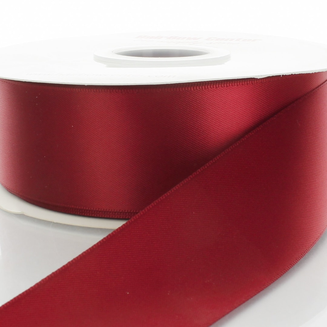 Scarlet Double Face Satin Ribbon - Choose Width / Length - Etsy