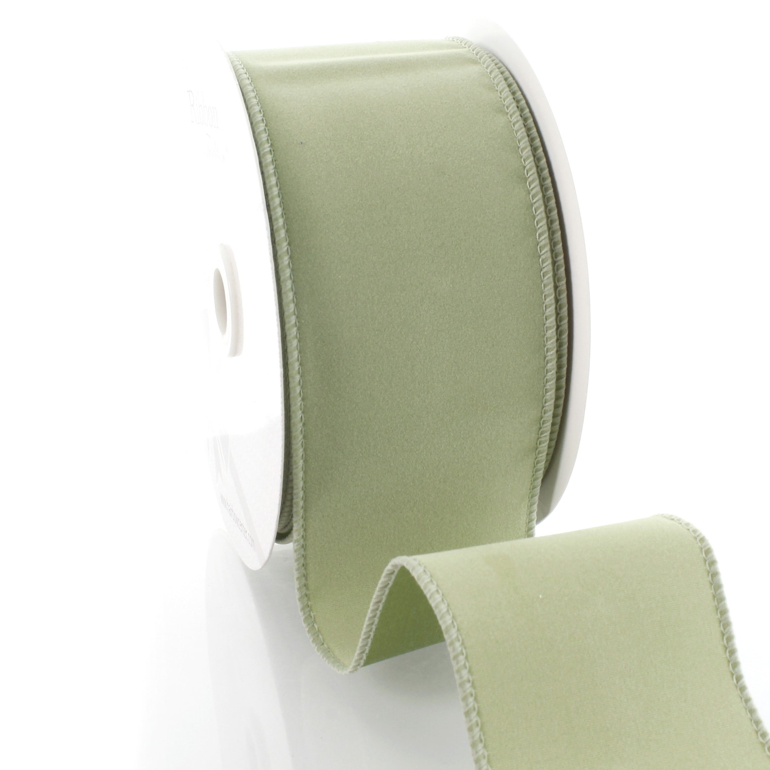 Light Sage Green Wired Suede Velvet Ribbon Choose Width / - Etsy
