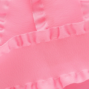 1.5" Pink Satin Double Ruffle Ribbon Choose 5 or 25 Yards - Etsy