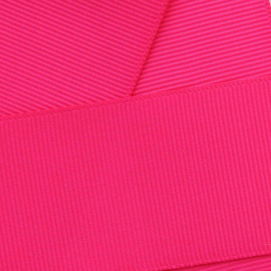 Neon Pink Grosgrain Ribbon Solid Choose Width and Length - Etsy