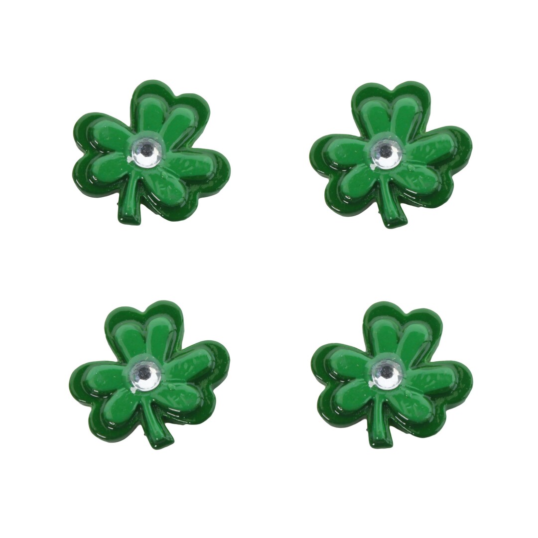 Shamrock St Patrick's Day Flatback Resin Craft Embellishment Deco ...