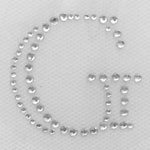 Hotfix Rhinestone Iron on Heat Transfer Engraved Letters | Etsy