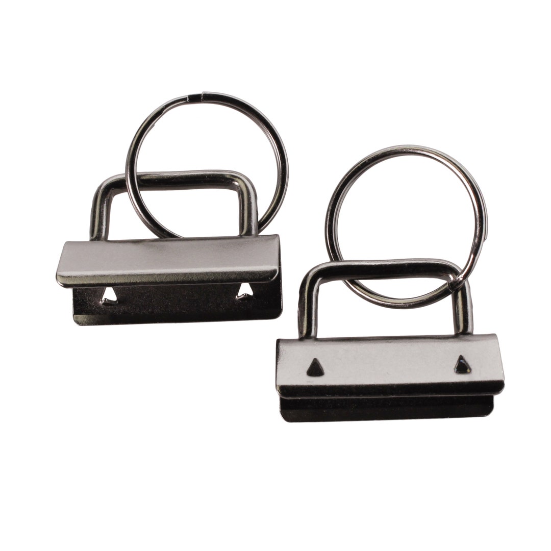 1.25" Gunmetal Silver Wristlet Key Fob Clasp Hardware 10pcs or 100pcs ...