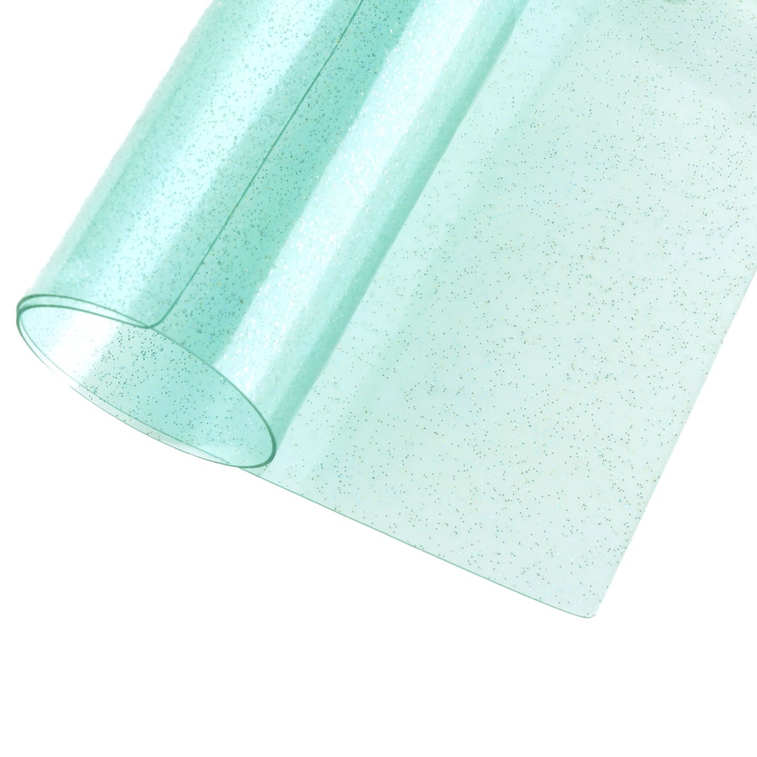 Glitter Transparent Jelly Sheets Aqua - Etsy