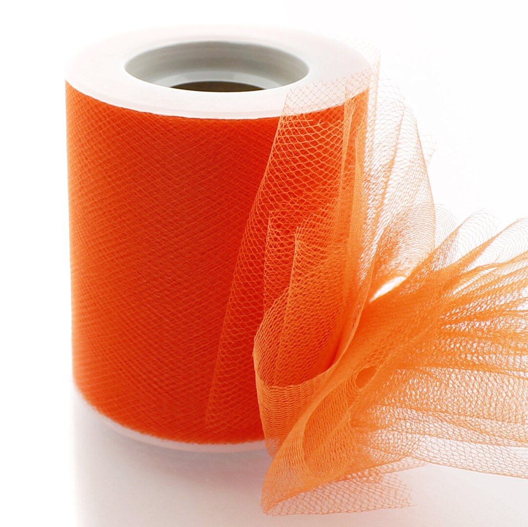 3" Premium Tulle Orange - Choose Length - Etsy