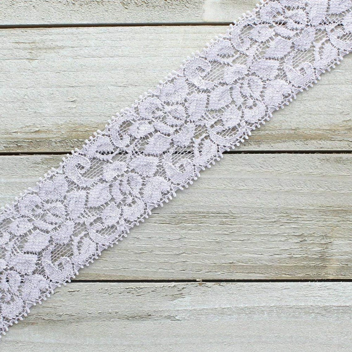1.5" White Elastic Stretch Lace Trim Choose Length - Etsy