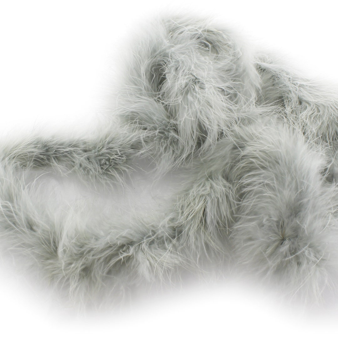 Gray Marabou Feather Boa 2 Yards (6 Feet) - Etsy