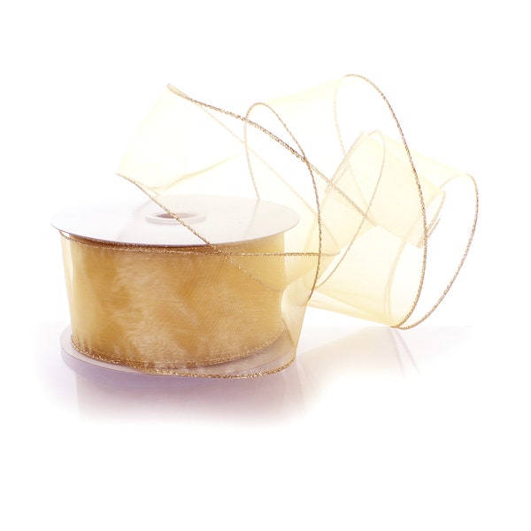 Gold Organza Ribbon - Etsy