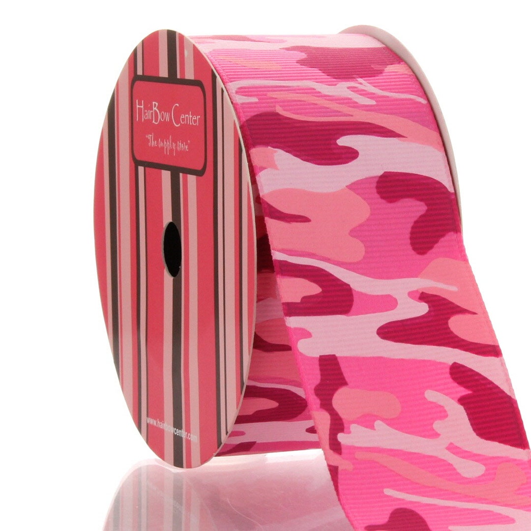 1.5" Pink Camo Grosgrain Ribbon - Choose Length - Etsy