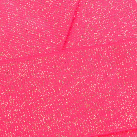 Neon Pink Dazzle Glitter Grosgrain Ribbon Choose Width / | Etsy