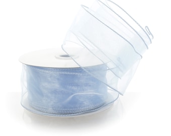 Blue Sheer Ribbon - Etsy