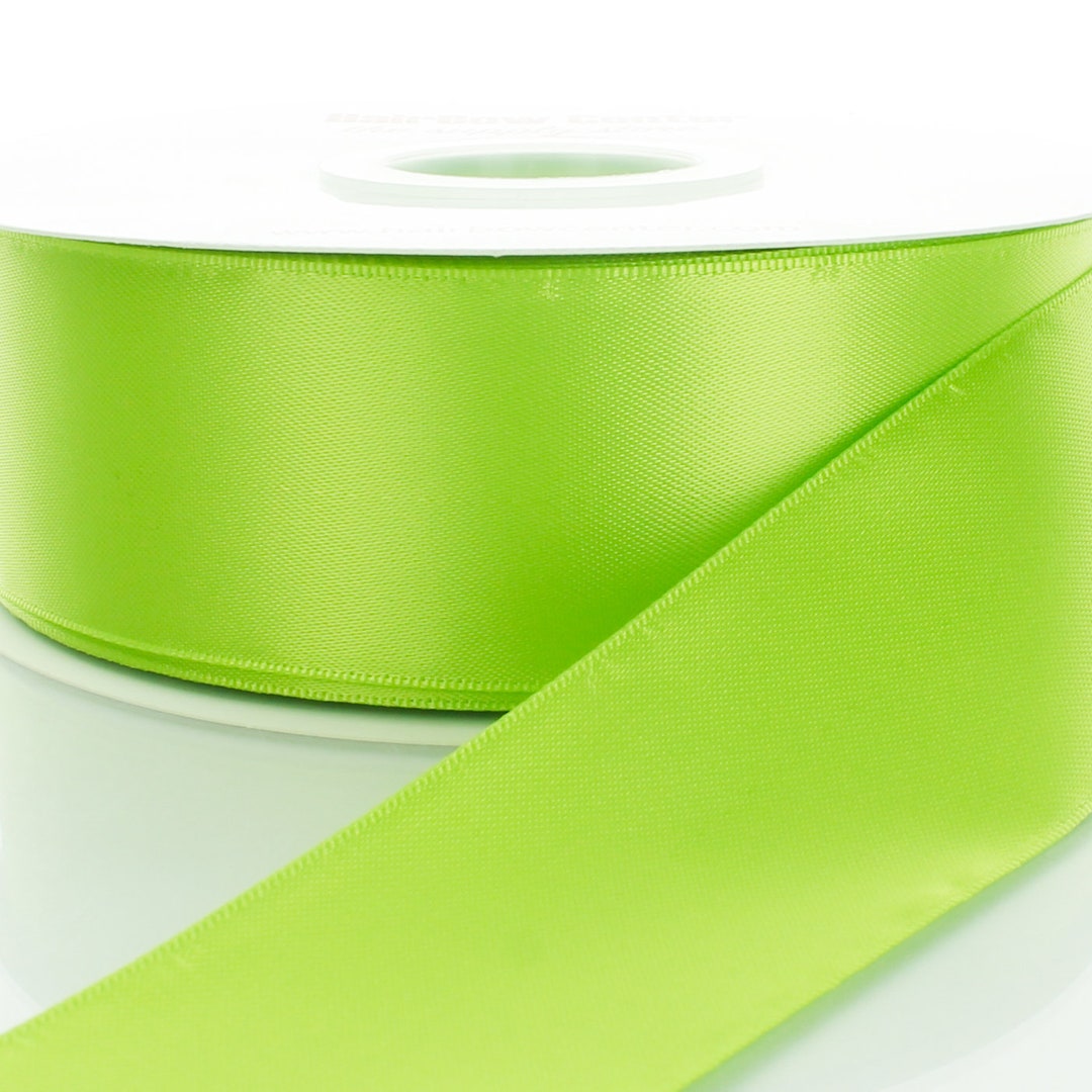 Apple Green Double Face Satin Ribbon - Choose Width / Length - Etsy