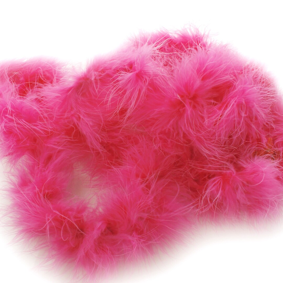 Hot Pink Marabou Feather Boa 2 Yards (6 Feet) - Etsy