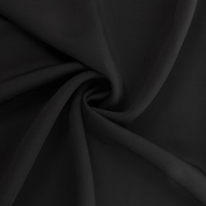 Black Solid Scuba Fabric by the Yard or 6 Strips - Etsy