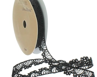 Black Lace Ribbon | Etsy