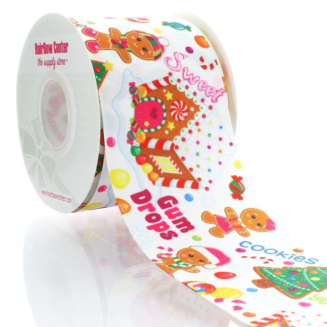 3" Gingerbread Land Grosgrain Ribbon - Choose Length - Etsy