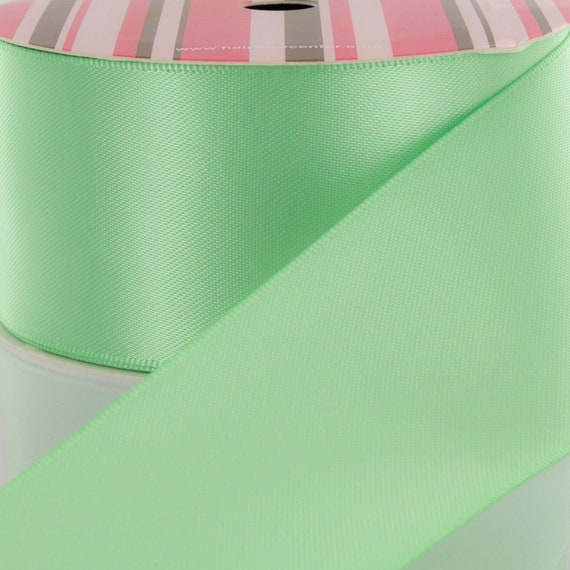 Mint Double Face Satin Ribbon Choose Width / Length | Etsy