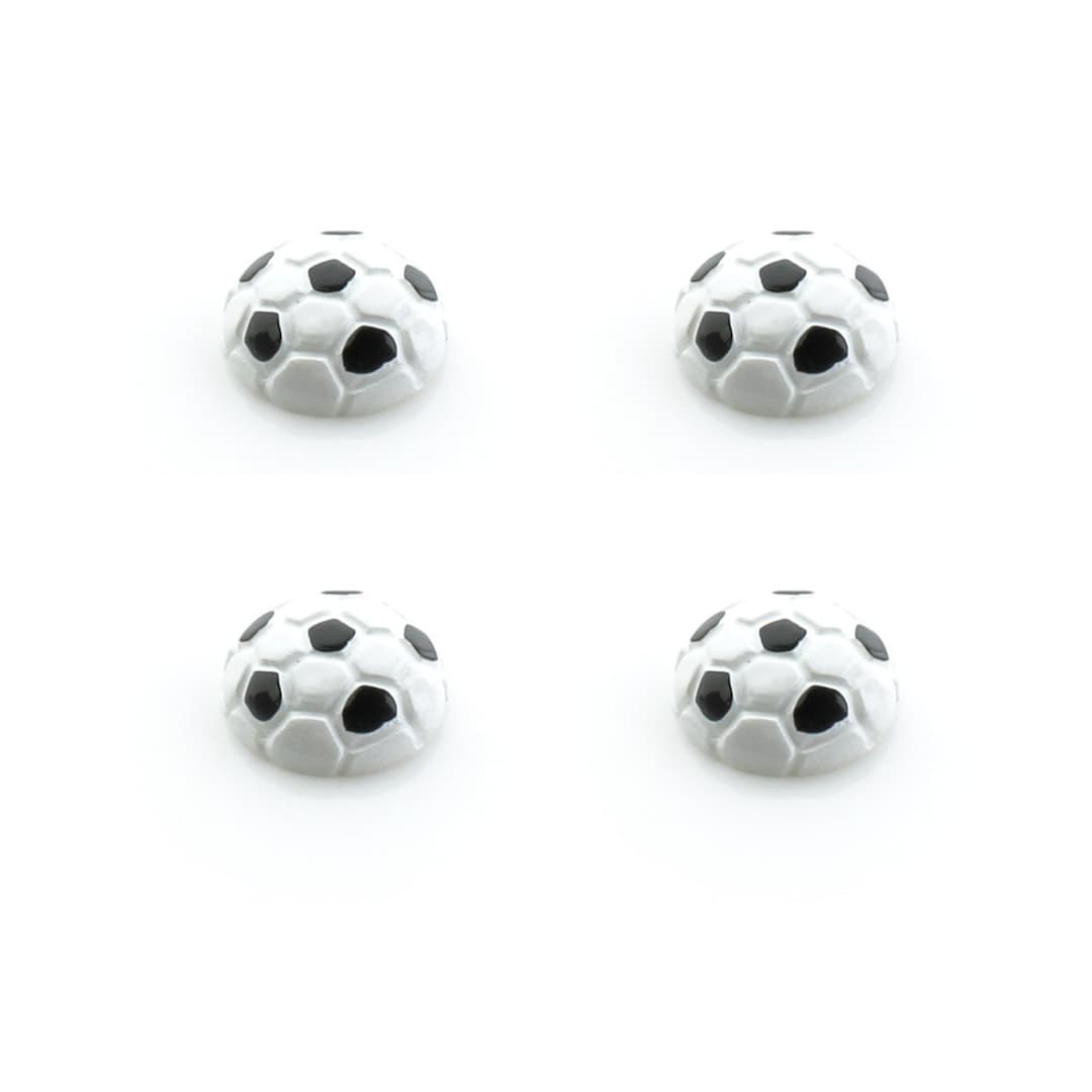 Soccer Ball Sport Flatback Resin Craft Embellishment Deco-resins (4 Pcs ...