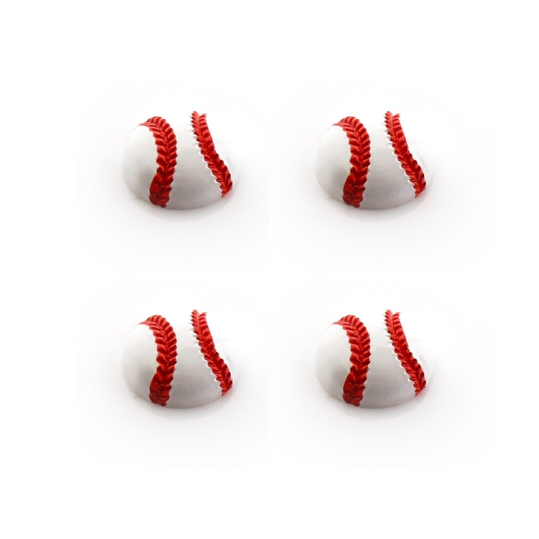 Baseball Sport Flatback Resin Craft Embellishment Deco-resins (4 Pcs ...