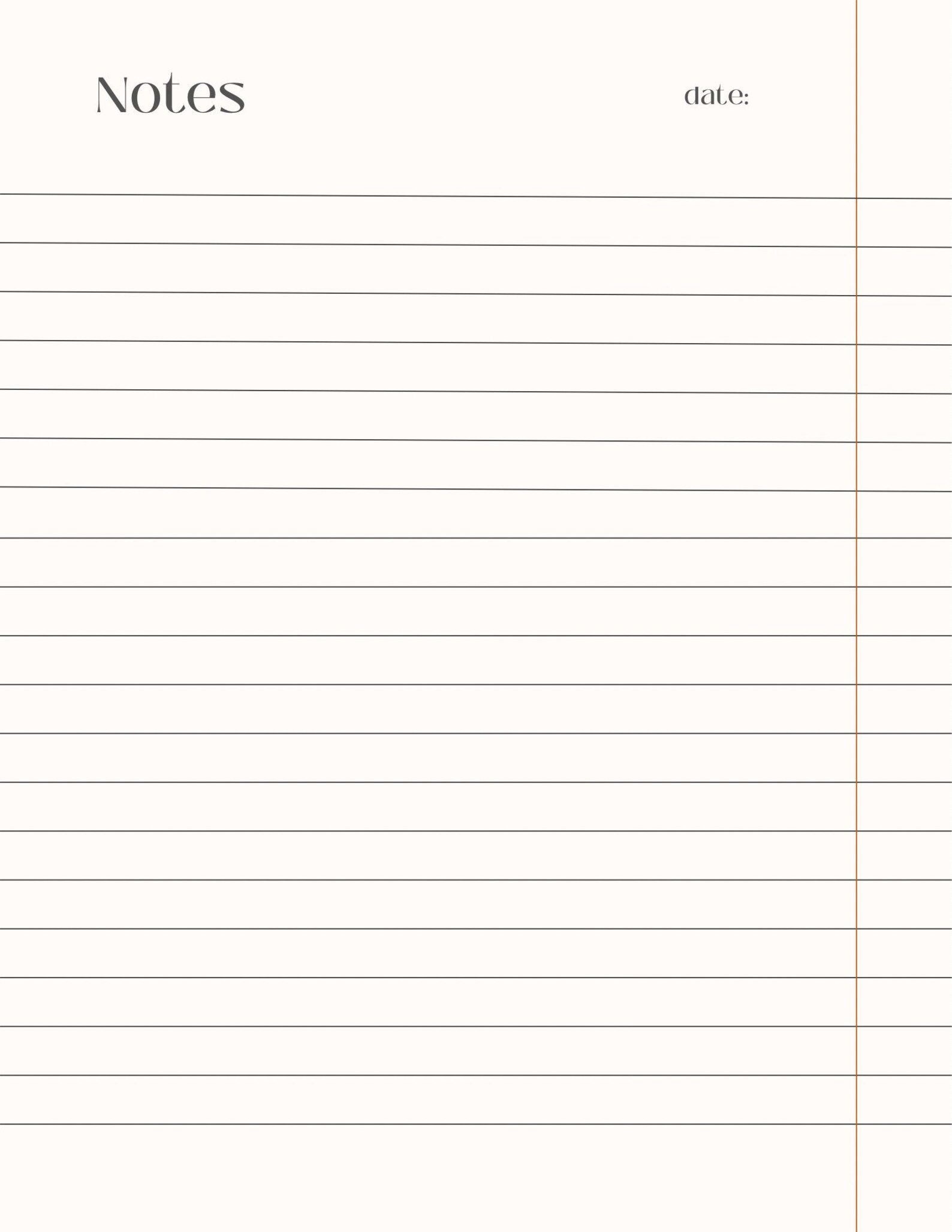 Notes Page - Etsy